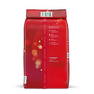 Starbucks Ground Coffee, Holiday Blend Medium Roast Coffee, 100% Arabica, Limited Edition Holiday Coffee, 6 Bags (10 Oz Each)