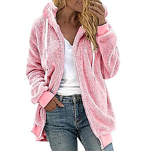 CHUOAND Winter Coats for Women Fuzzy,womens winter tops and sweaters clearance,womens tops sale or clearance,closeouts sale,sale,returns and refunds my orders return center,sales today
