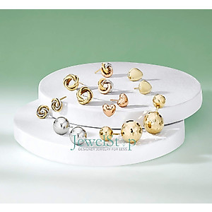 14k Yellow Gold Love Knot Earrings - 9 mm, 1.3gr.