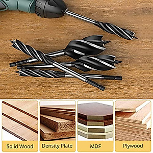 Utoolmart Auger Drill Bit for Wood, Hex Shank 20x165mm Cutting Dia HSS for Electric Bench Drill Woodworking Carpentry 1 Pcs