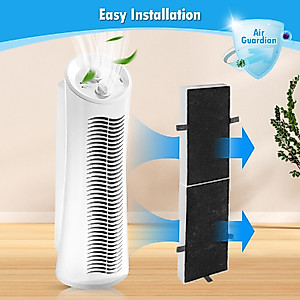 DerBlue 4Pcs H13 True Hepa Filter Replacement for Honeywell U(HRF201B) and Febreze FRF102B,Compatible with Honeywell HHT270, HHT290 and Febreze FHT170, FHT180, FHT190