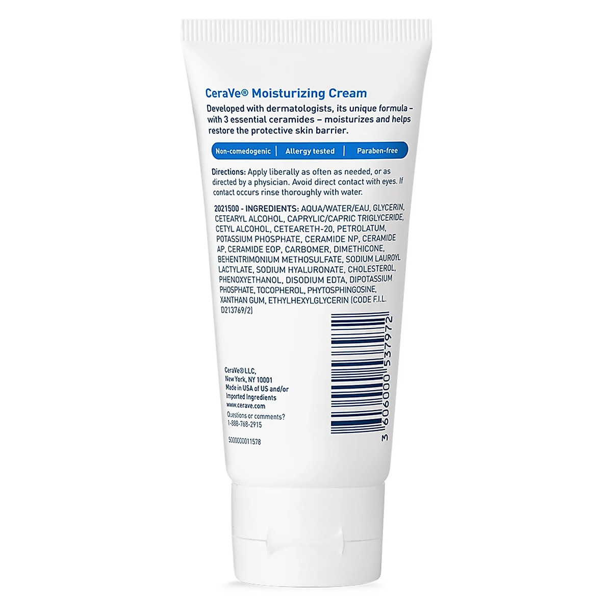 CeraVe Moisturizing Cream 1.89 oz (Pack of 6)