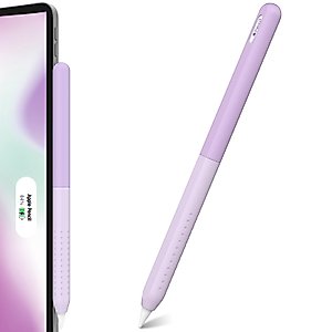 NIUTRENDZ Gradient Color iPencil Case for Apple Pencil 2nd Generation Case Silicone Protective Cover Sleeve Skin for Apple Pencil 2nd Gen (Apple Pencil 2nd Generation, Gradient Purple)