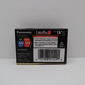 Panasonic AY-DVM60EJ3 MiniDV Tapes (60 Minute, 3 Pack)