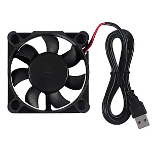 DWEII 2-Pack 50mm Fan 5V USB Brushless DC Cooling Fan, 5V Brushless DC Cooling Fan for Projector Humidifier Aromatherapy Small Appliances Series Replacement