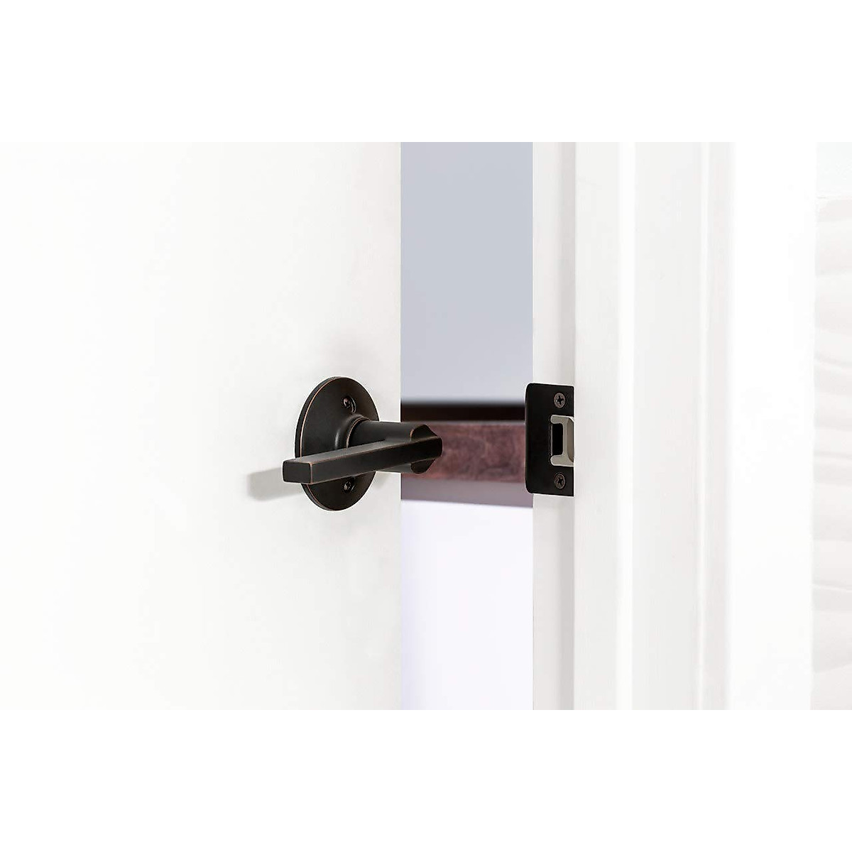 Schlage F170 LAT 622 Latitude Single Dummy Door Lever, Matte Black