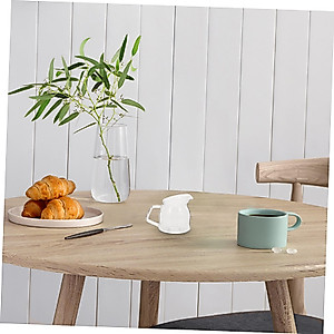 NAMOARLY Milk Cup Clear Mugs Coffee Kettle Coffee Can Coffee Pitcher Cups Coffee Mugs Sauce Containers Coffee Pod Maker Creamer Coffee Hutch Water Cup Milk Pourer Tea Mug Glass Transparent