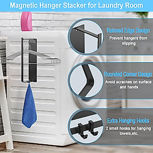 Magnetic Paper Towel Holder for Fridge, Toilet Paper Roll Holder Magnetic Paper Towel Rack Wall Mount and Hanger Organizer Magnetic Hanger Holder for Washing Machine Laundry Room Organization
