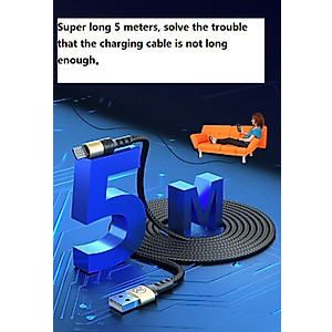 navor (2-Pack 5M (16 ft.) Compatible with PlayStation 4 Controller Charging Cable, Micro USB Cable Compatible with PS4, DualShock 4, Android Smartphones, Tablets and More