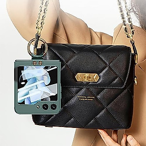 DALUZ Design for Galaxy Z Flip 5 Case 5G 2023, Slim Thin Z Flip 5 Case with Ring Kickstand Back Screen Protector, Raised Bezel Full Protection Samsung Z Flip 5 Case (Green)