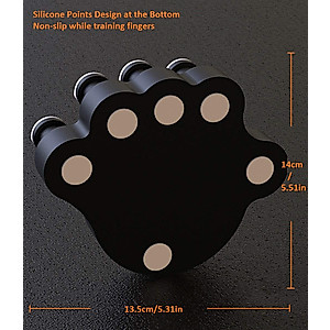 Moreup Piano Finger Trainers, Hand Grip Exerciser Ergonomic Training Finger Pressing Posture Correction Tool for Guitar Piano Trigger Finger Training Arthritis Therapy and Grip 2PCS/Set Black