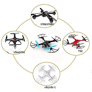 MOONZON 5PCS 3.7V 600mAh Lipo Battery with 5-in-1 Charger for Syma X5C X5C-1 X5A X5 X5SC X5SW H5C V931 S5C S5W SS40 FQ36 T32 T5W H42 Remote Control Drone
