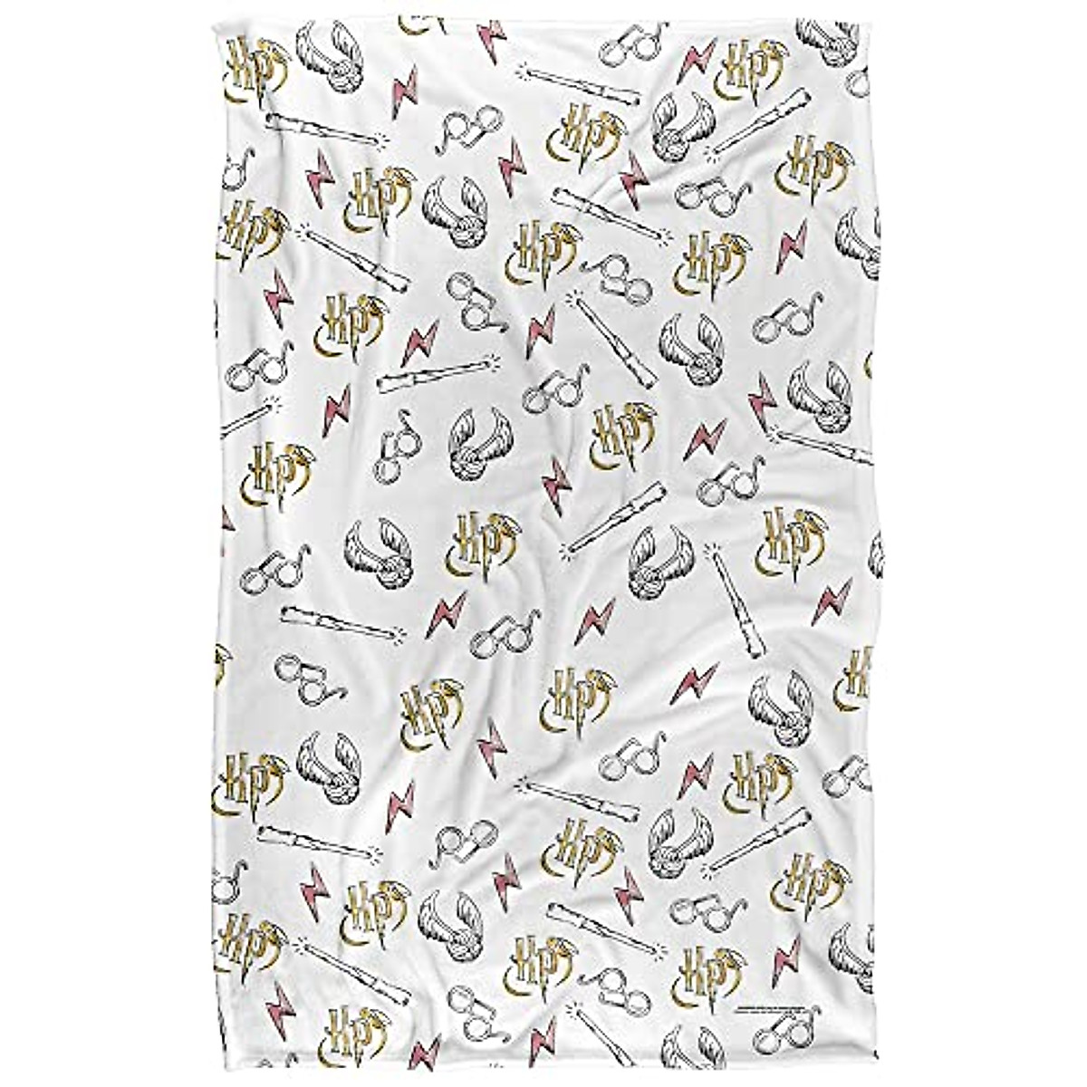 Harry Potter Whimsical Water Color Silky Touch Super Soft Throw Blanket 36" x 58",Whimsical Water Color