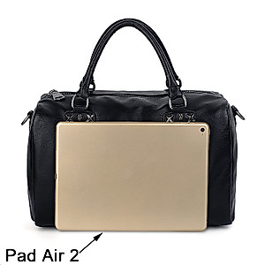 UTO Women Skull Tote Bag Rivet Studded Metal Chain Handbag PU Leather Purse Shoulder Bags 513A