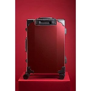 Andiamo Classico Suitcase with Built-in TSA Lock - Zipperless 20 Inch Hardside Carry On Bag- Lightweight (ABS+PC) Luggage With 8-Rolling Spinner Wheels (Red Ruby)