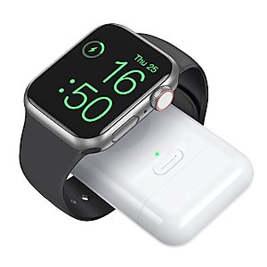 OIFEN for Apple Watch Wireless Charger, Portable iWatch Charger Magnetic Wireless Charger 1000mAh Power Bank for Apple Watch Series 7/6/SE/5/4/3/2/1,White