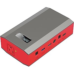 ZeroKor Portable Power Bank with AC Outlet, 65W 110V External Battery Pack 24000mAh Power Pack Portable Power Source Supply for Outdoor RV Tent Camping Home Office Emergency