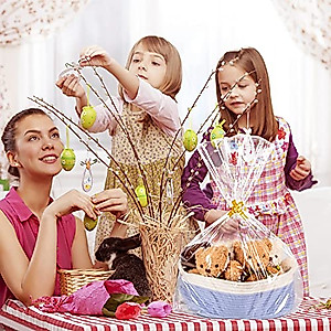 40pcs Cellophane Bags 16x24 Cellophane Wrap for Gift Baskets Large Clear Gift Bags Party Favors Bags Clear Treat Bags Plastic Gift Bags Packaging Bags for Cookie Candy Goodie