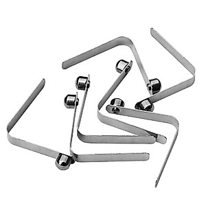 KUNPENG 7 pieces Kayak Paddle Snap Spring Clip Stainless Steel Kayak Paddle Spring Snap Button Clips Fit for Kayak Paddle Tent Pole - Snap Button Clip - Accessories