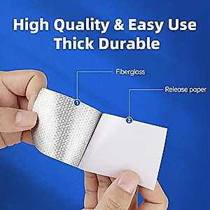 NEZUIBAN Aluminum Foil Tape,2Inch by98Feet(32.6yards) 3.9Mil Insulation Heat Resistant Tape Perfect for HVAC, Dryer Vents,Sealing & Patching Hot & Cold Air Ducts