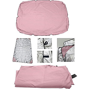 WZUOPG Patio Swing Canopy Replacement Top Cover 2 3 Seater Swing Canopy Cover Waterproof Swing Replacement Top Cover Outdoor Garden Hammock Cover Top, Beige