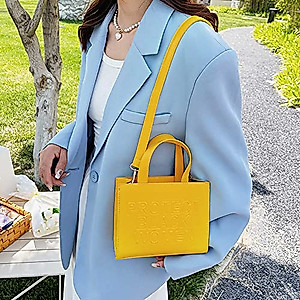 Qiayime Protect Black Women Purse And Handbag Designer Ladies Fashion Top Handle Satchel Shoulder Tote Crossbody Bag (yellow)