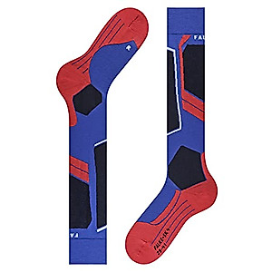 FALKE Men's SK4 Ski Socks, Merino Wool, Knee High, Light Cushion, Breathable Quick Dry, Winter Athletic Sock, Blue (Olympic 6940), 10.5-11.5, 1 Pair