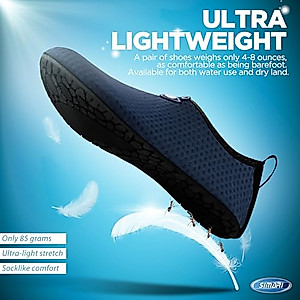 SIMARI Water Shoes for Women Men Swim Aqua Socks Beach Pool Essentials Barefoot Surf River Boat Kayak Sea Yoga Sand Exercise Sport Accessories Breathable Quick-Dry Adult Youth Kid Size SWS001