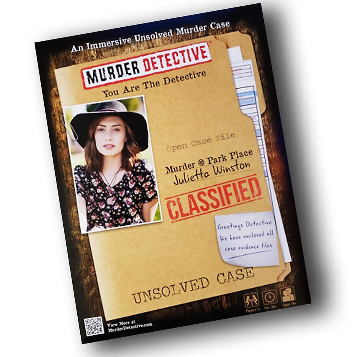 Detective Murder Unsolved Murder Mystery Game - Murder @ Park Place - Unsolved Murder Mystery Cold Case Files Game
