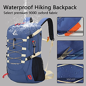 Storvyllf Hiking Backpack for Women, Camping Backpack Men Waterproof Lightweight Daypack Bag for Outdoor Travel Sport