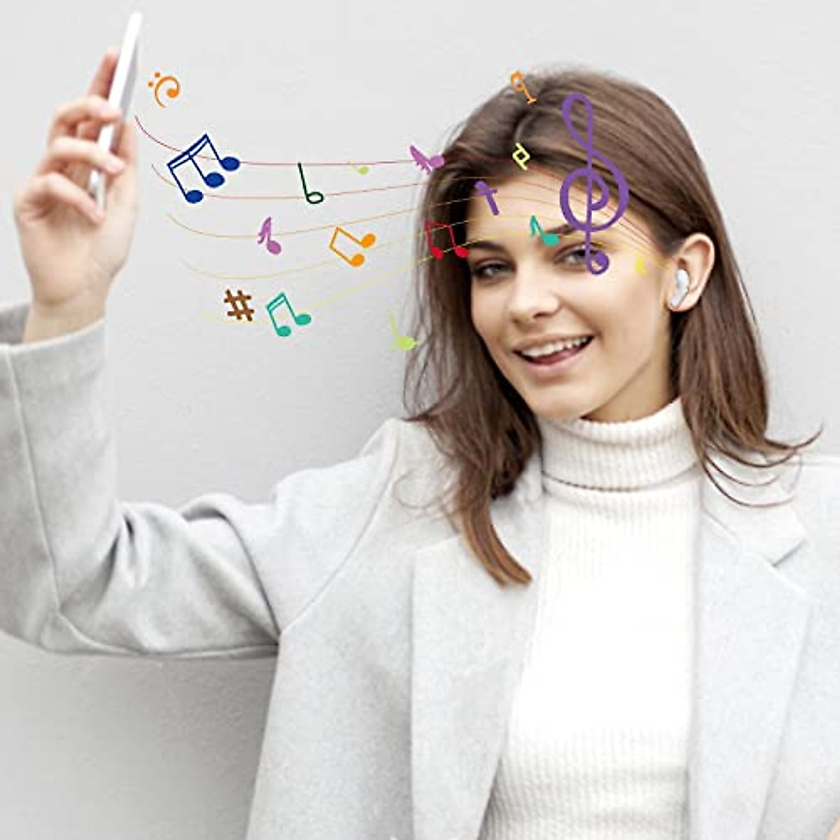 Bluetooth Earbuds Headset Noise Reduction Sports Real Wireless Earbuds Long Endurance HiFi Sound Quality Sports Game Earphones