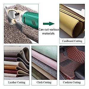 MXBAOHENG Electric Rotary Cutter Cordless Electric Scissor Rechargeable Fabric Shear for Cloth/Paper/Carpet/Leather Cutting Thickness ≤2.5cm (1 Battery)