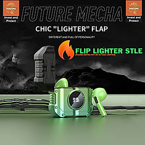 Bluetooth Headphones V5.3 Wireless Earbuds 65Hrs Standby Battery Life with Wireless Charging Case & LED Power Display Deep Bass IPX7 Waterproof Earphones Microphone Stereo Headset for iPhone & Android