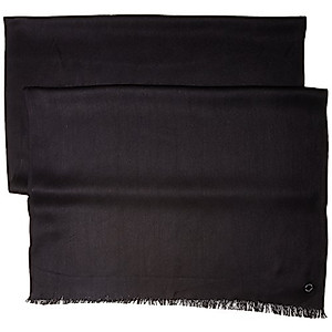 Calvin Klein Women's Pashmina Scarf, black solid, One Size