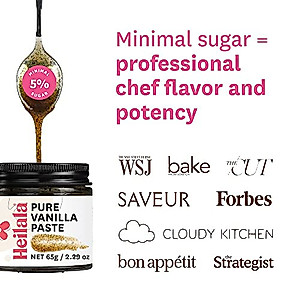HEILALA - Pure Vanilla Bean Paste - Hand-Selected & Ethically Sourced Bourbon Vanilla - Gluten Free - 65g
