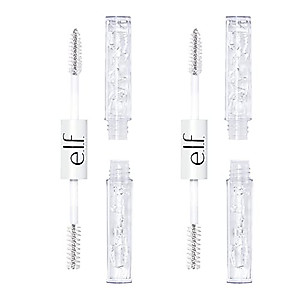 e.l.f. Clear Lash & Brow Mascara 2-Pack, Conditioning Clear Brow & Lash Gel For Grooming, Defining & Separating, Long-Lasting, Vegan & Cruelty-Free