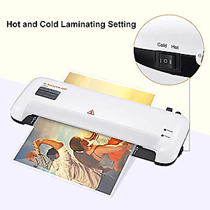 Thermal Laminator, Bonsaii A4 Laminating Machine for Home/Office/School, 9 Inch Personal Desktop Hot and Cold Portable Lamination Machine (L409-A)