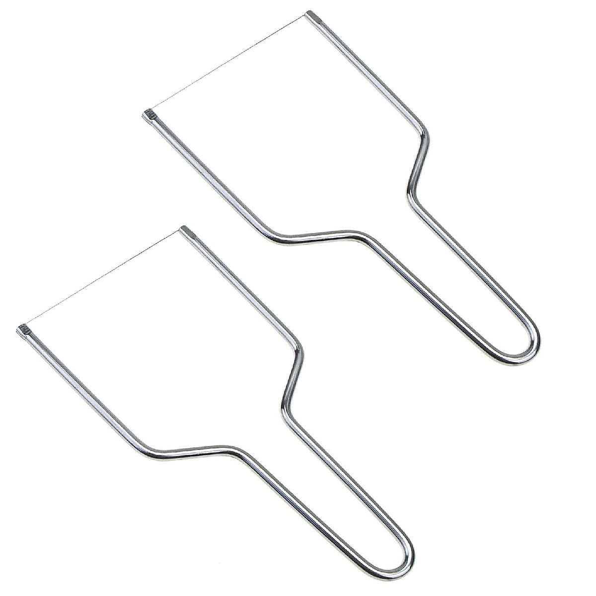 Aliotech 2Pcs Stainless Steel Butter Cheese Wire Cutters Slicers Cheese Slicer with Wire Cheese Cutter for Kitchen Block Cheese and Butter Slicer Tool for soft cheese