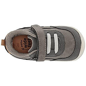 Stride Rite 360 Boys Nick Sneaker, Grey, 5 Toddler