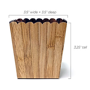 Woodgrain Party Favor Snack Boxes for Rustic Weddings, Western Cowboy/Cowgirl Birthday Parties, Lumberjack, Woodland, Outdoors Baby or Bridal Showers. Set of 12 Reversible Woodsy Popcorn Boxes