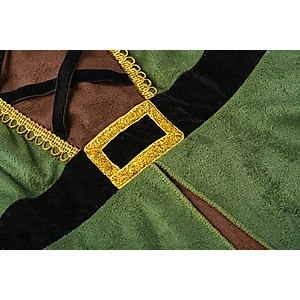 ReliBeauty Archer Costume Girls Huntress Costume for Girls with Cape,Green 10-12/150