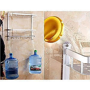 KK5 Adhesive Hanging Nails Wall Hook Hanger - 8mm 20/Pack Non-Trace No-Drilling Transparent Adhesive Ceiling Hooks | Heavy Duty Seamless Nail Free Screws for Kitchen Bathroom Storage Room