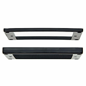 Dopro Set of 2 Plastic Humbucker Pickup Ring Pickup Mounting Frame Flat Bottom 3 * 5 for Neck and 7 * 9 for Bridge Pickup Black