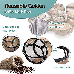 Prasacco Reusable Coffee Filter, 4 Cup Basket Coffee Filters Replacement Coffee Filter Permanent Filter Coffee Replacment Coffee Filter for Mr. Coffee Coffee Makers and Brewers (1 PC)