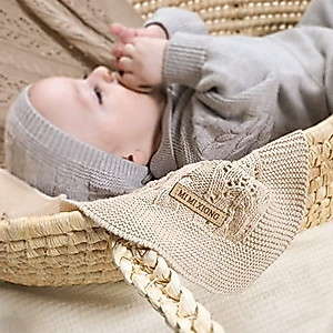 LAWKUL Neutral Baby Blankets Cotton Baby Girl Receiving Blankets Infant Swaddle Baby Blanket Newborn Gender Neutral Nursery Decor Size 40x30 Inches