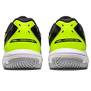 ASICS Men's Gel-Rocket 10 Court Shoes, 10.5, Black/Carrier Grey