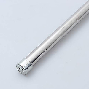 SEWACC Adjustable Closet Rod for Hanging Clothes Stainless Steel Closet Pole Closet Bar Closet Hanger Organizer Garment Storage Bar Rack 57-103 cm