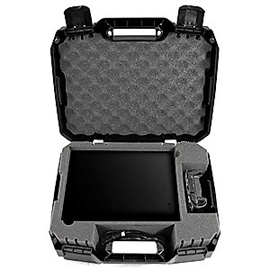 CASEMATIX Travel Case Compatible with Xbox One X - Hard Shell Carrying Case with Protective Foam Compartments for Console, Controller, Power Adapter, Games and More Accessories