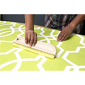 1pc Excellent Quality 12'' Wallcover Hanging Dragging Mural Wallpaper Smoothing Brush - Also Great for Tile Grout Cleaning Scrubbing