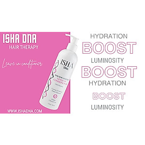 ISHA DNA Keratin Treatment System Leave In conditioner - Sulfate Free - Daily Treatment For Instant Damage Control - Provides Volume and Detangles - Coconut and Argan Oil Infused (32 Fl oz.)